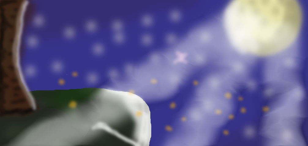 The moon and a cliff by DRAWINGS4people on DeviantArt