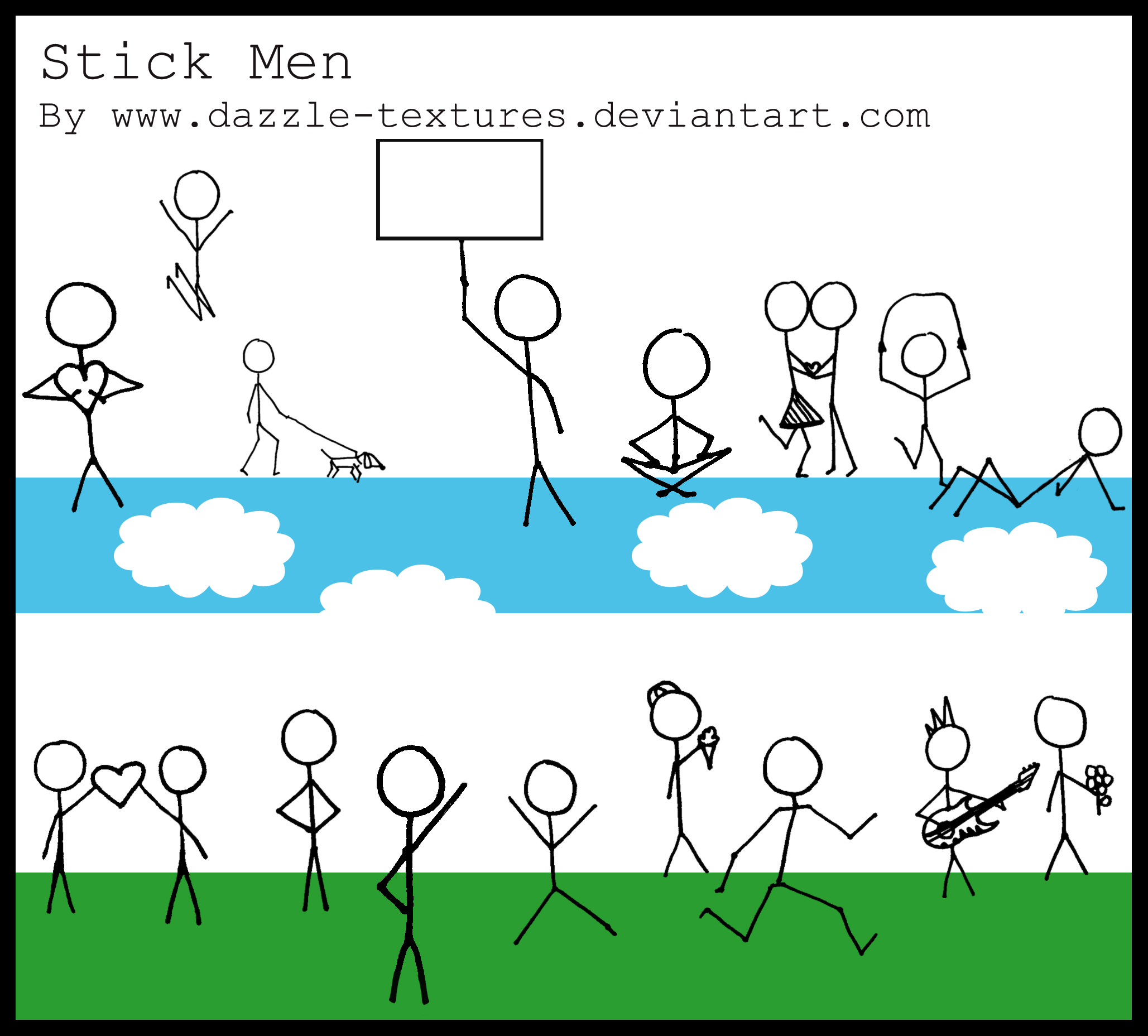 Stick Men by dazzle-textures on DeviantArt