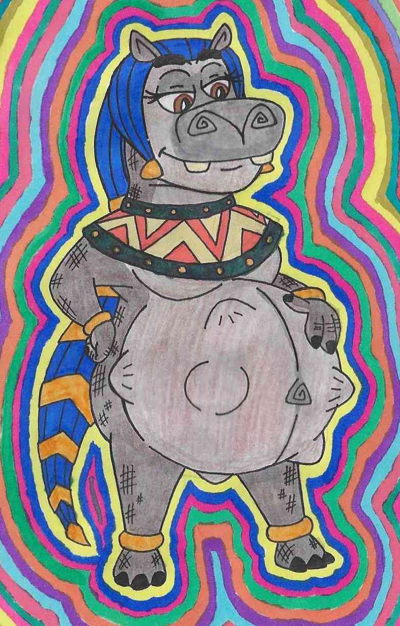 Hippo Mother Goddess by Justsomeweirdhuman on DeviantArt