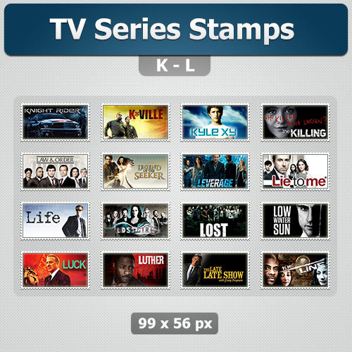 TV Series Stamps (K-L) by limav on DeviantArt