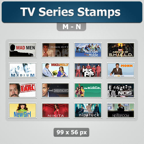 TV Series Stamps (M-N) by limav on DeviantArt