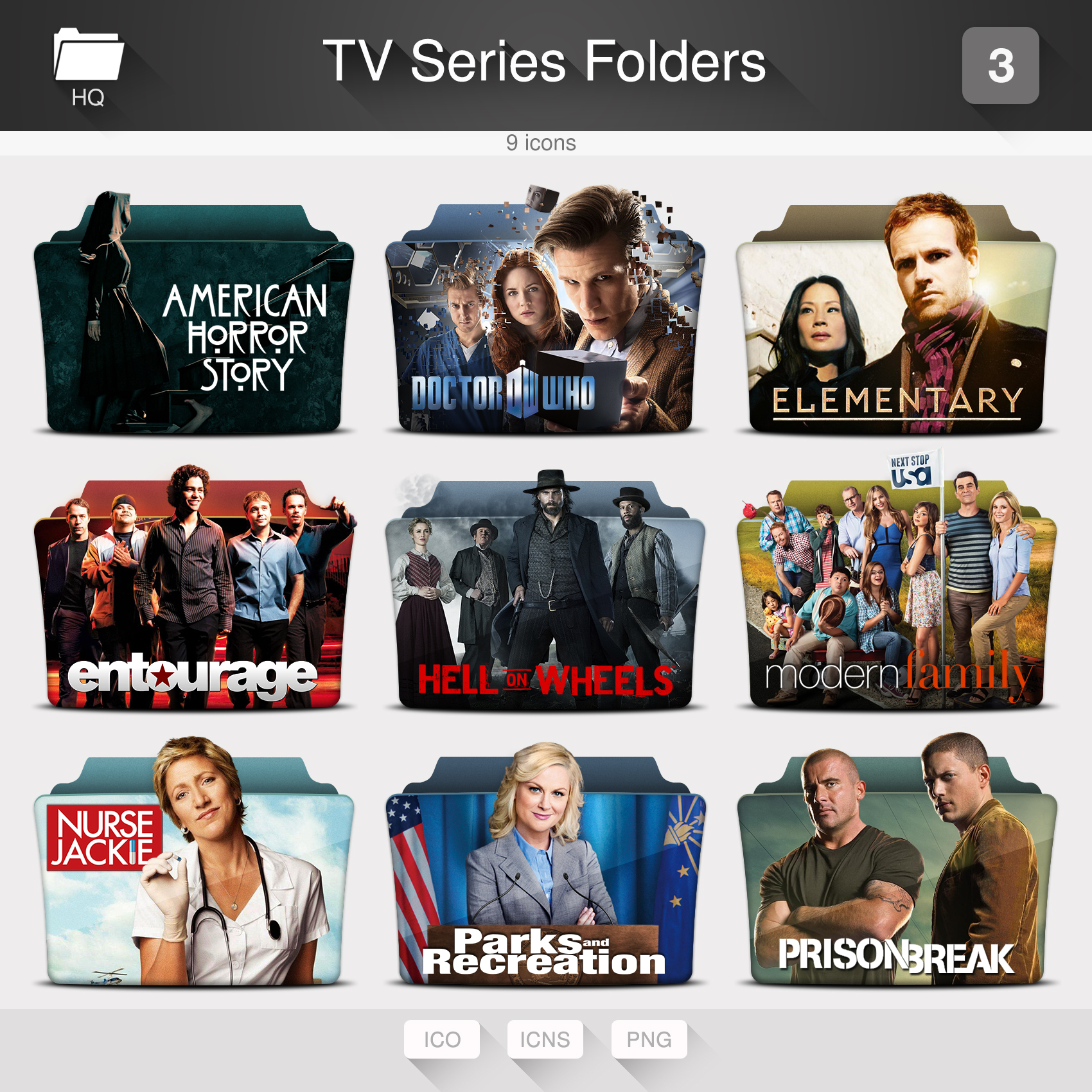 TV Series Folder Icons - PACK 03 by limav on DeviantArt