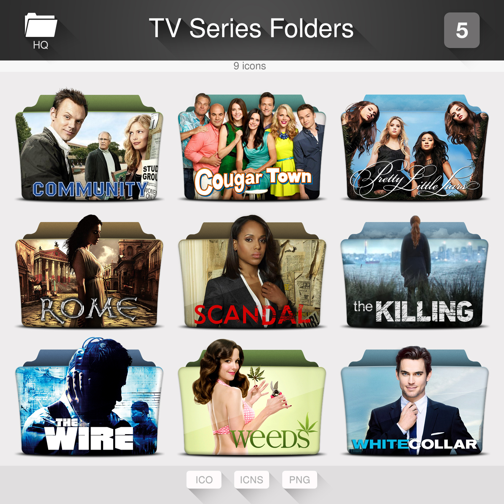 TV Series Folder Icons - PACK 05 by limav on DeviantArt