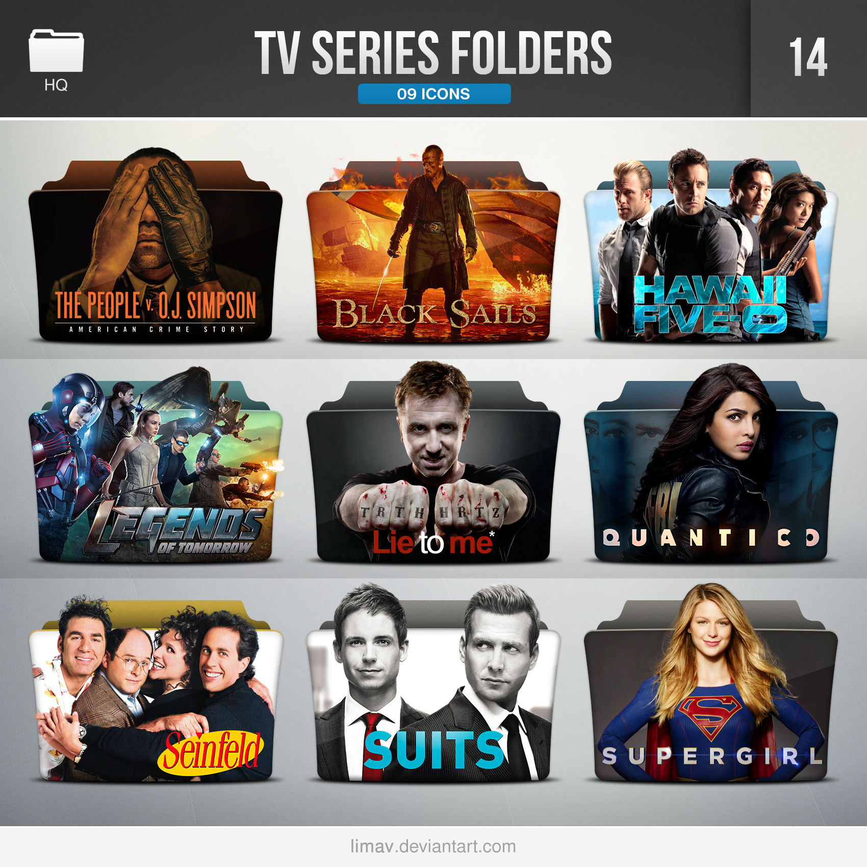 TV Series Folders - Pack 14 by limav on DeviantArt