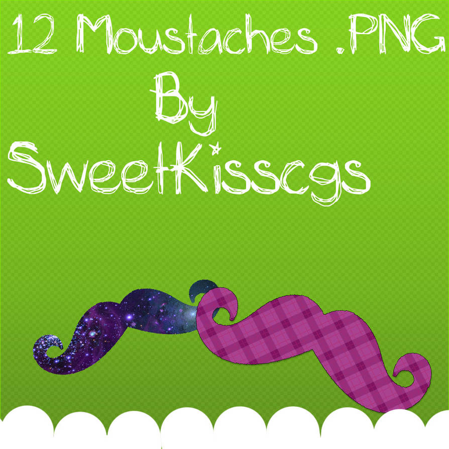 Pack 12 Moustaches .PNG by sweetkisscgs on DeviantArt