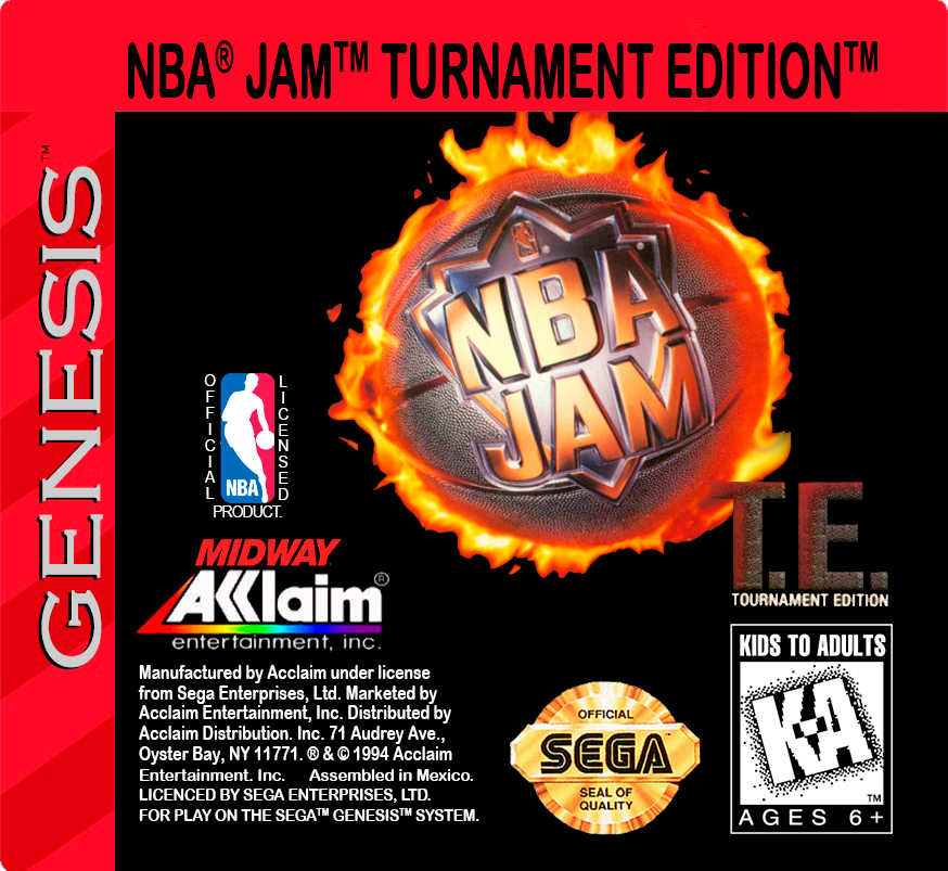 NBA Tam Tournament Edition Custom Label USA SEGA G by hetare42 on ...