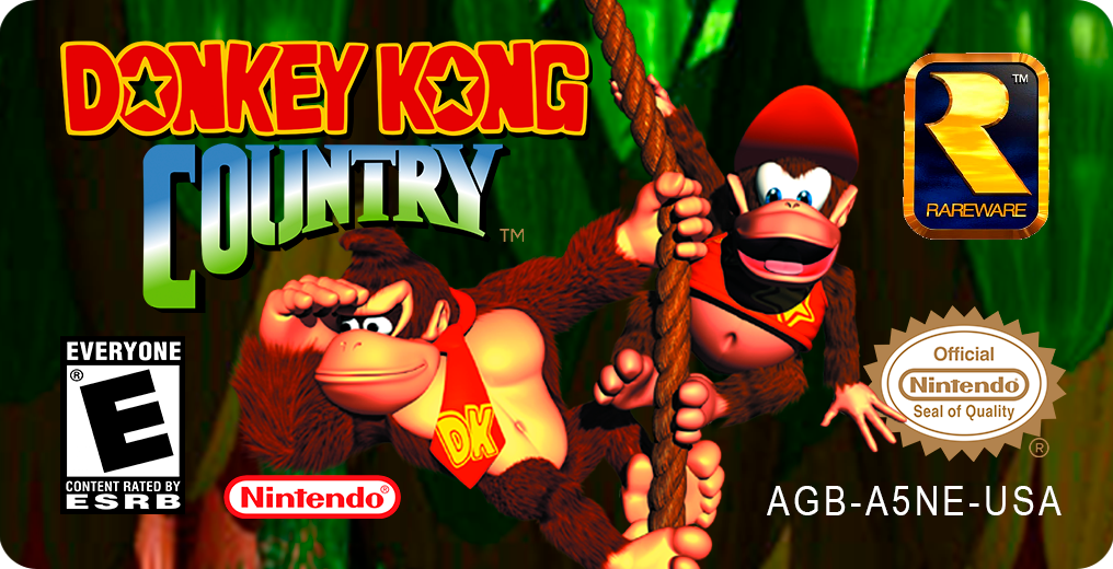 Donkey Kong Country Custom Label USA GBA by hetare42 on DeviantArt