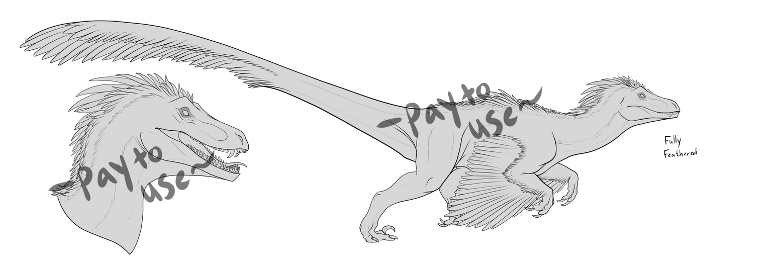 Fully Feathered Raptor [P2U Template] by LordPuffballAdopts on DeviantArt