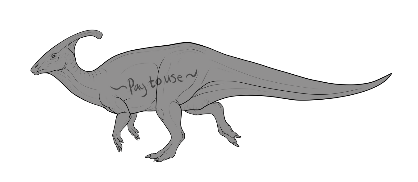 Parasaurolophus [P2U Template] by LordPuffballAdopts on DeviantArt