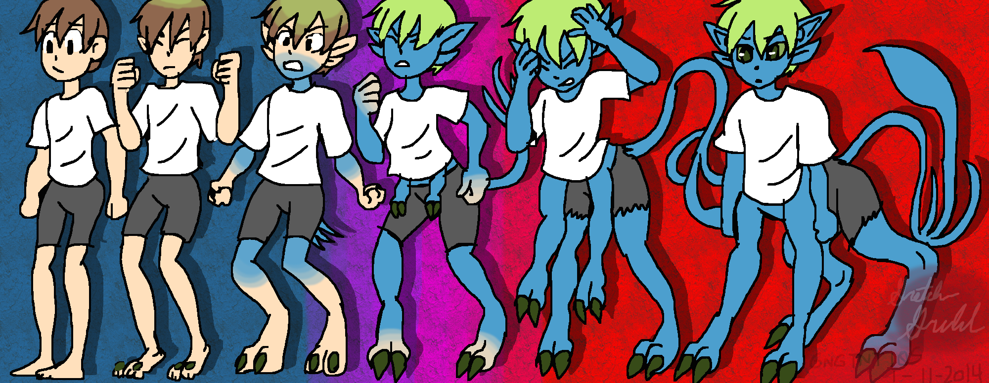 Random human TF To alien by GNGTNT105 on DeviantArt