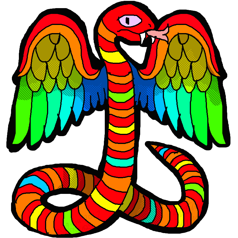 Rainbow winged snake by GNGTNT105 on DeviantArt