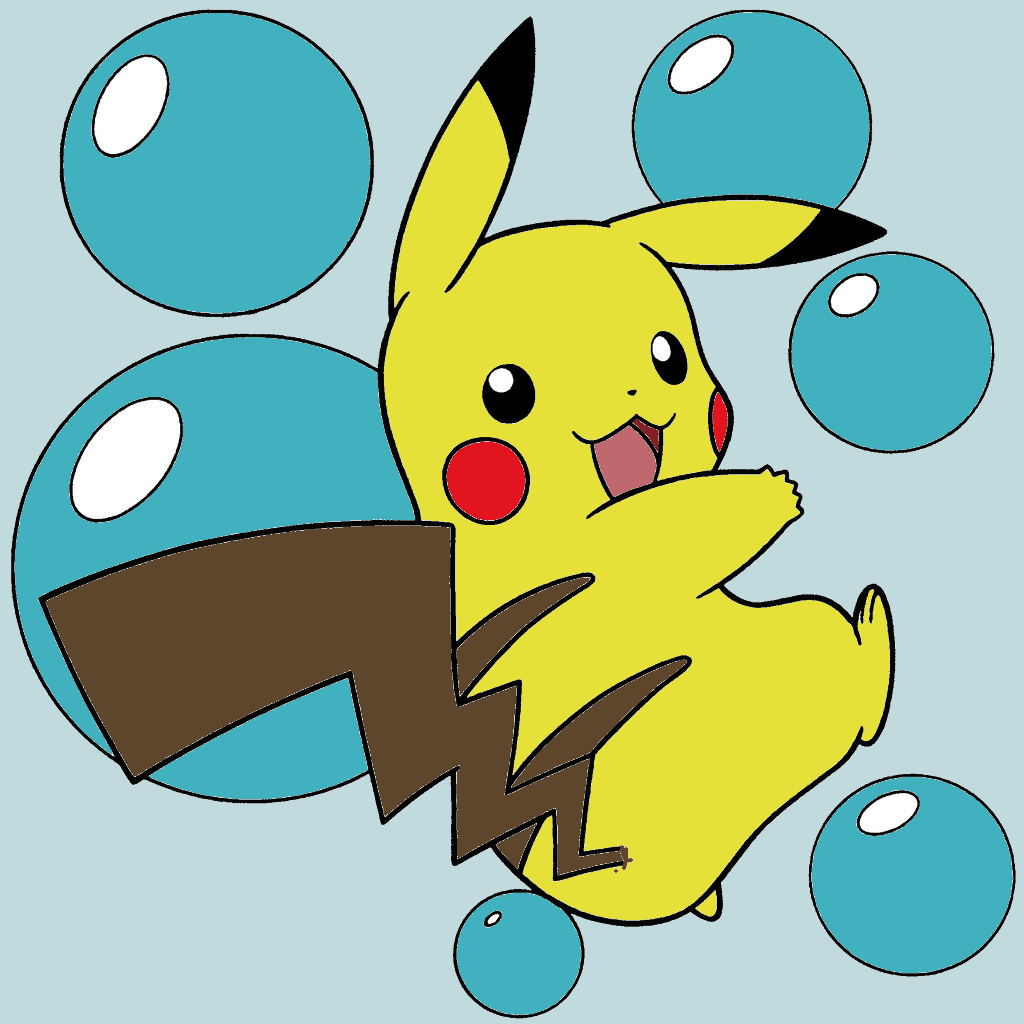 Pikachu Bubbles! by ShatteredBoneyard on DeviantArt