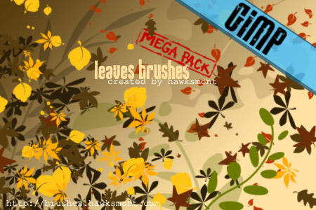 GIMP: Leaves MEGA PACK by hawksmont on DeviantArt