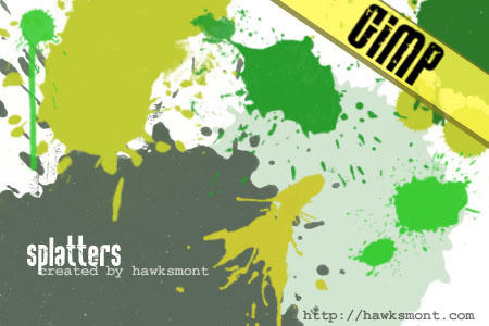 GIMP: Splatters by hawksmont on DeviantArt