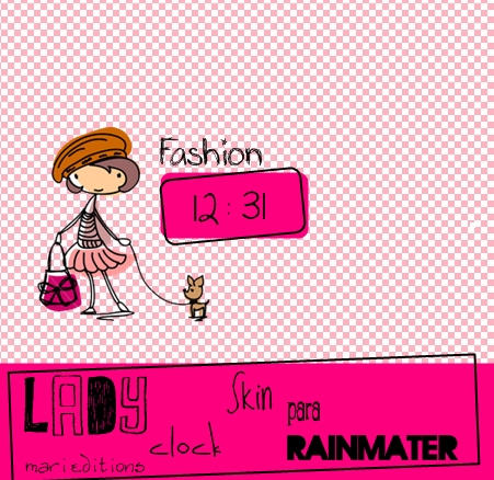 Lady Clock Skin Para Rainmeter by maarii03189 on DeviantArt