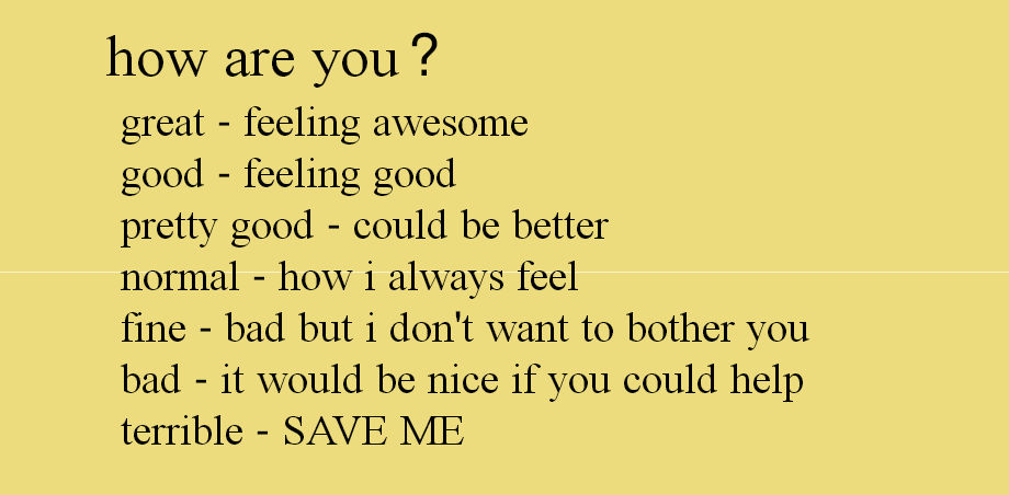 how are you? chart by GonIsAdorable on DeviantArt