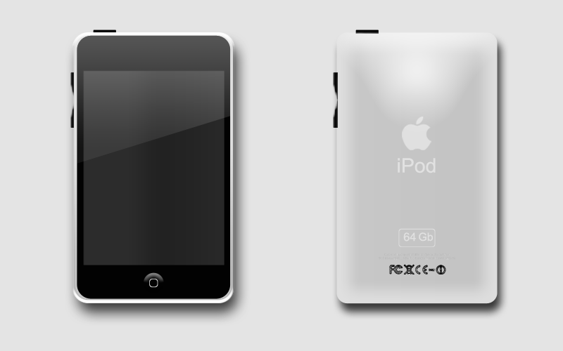 iPod Touch Front Back Black 3g PSD by dryver1 on DeviantArt