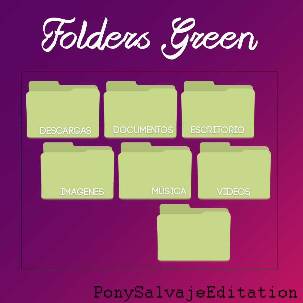 Green Folders by PonySalvajeEditation on DeviantArt
