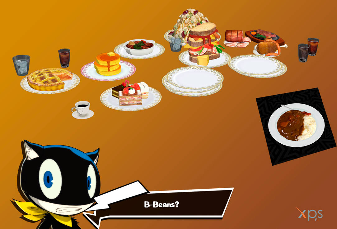 Persona 5: Buffet and Leblanc's curry plate (DL) by necroalx on DeviantArt