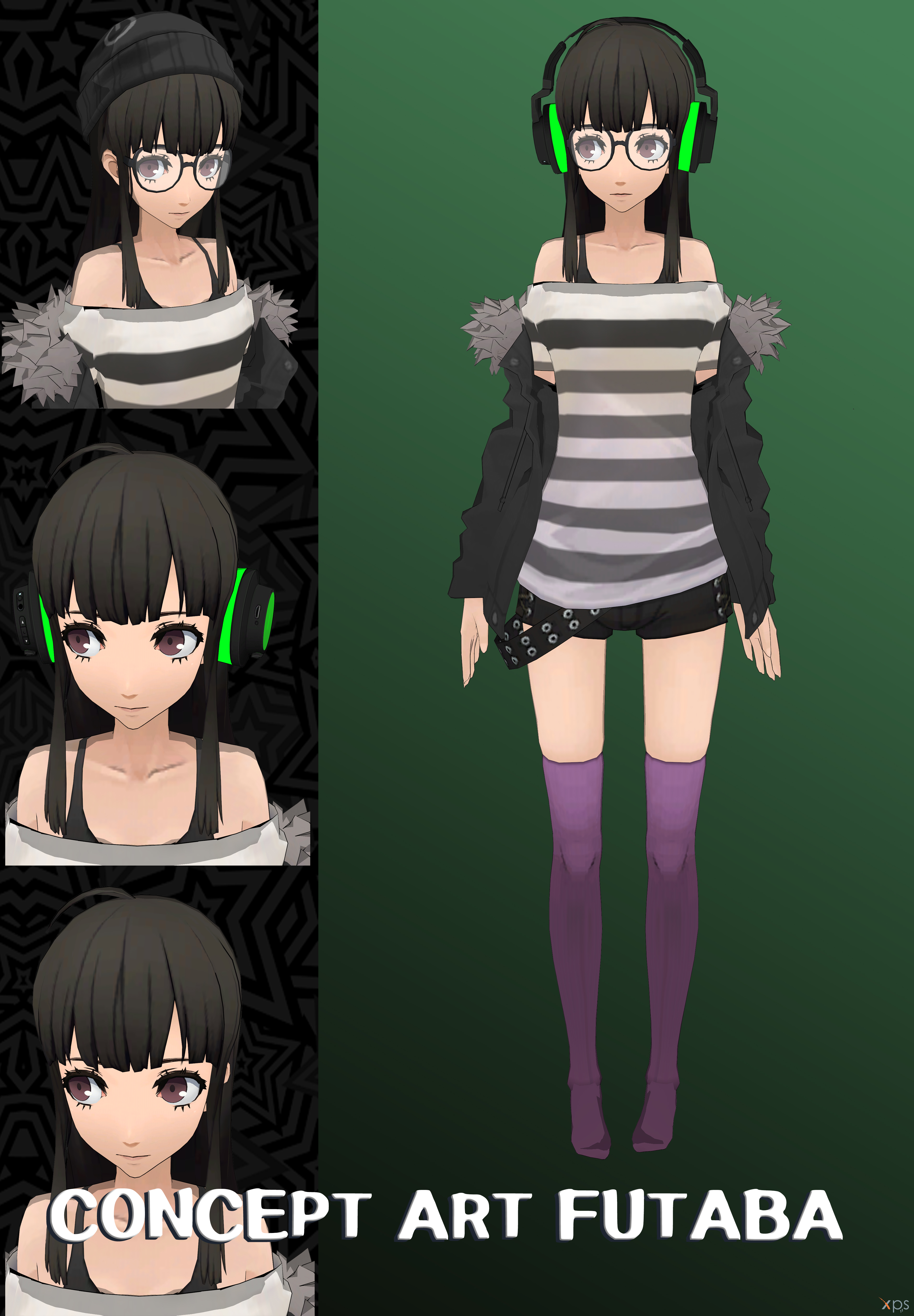 Persona 5: Futaba Concept art (MOD) (DL) by necroalx on DeviantArt