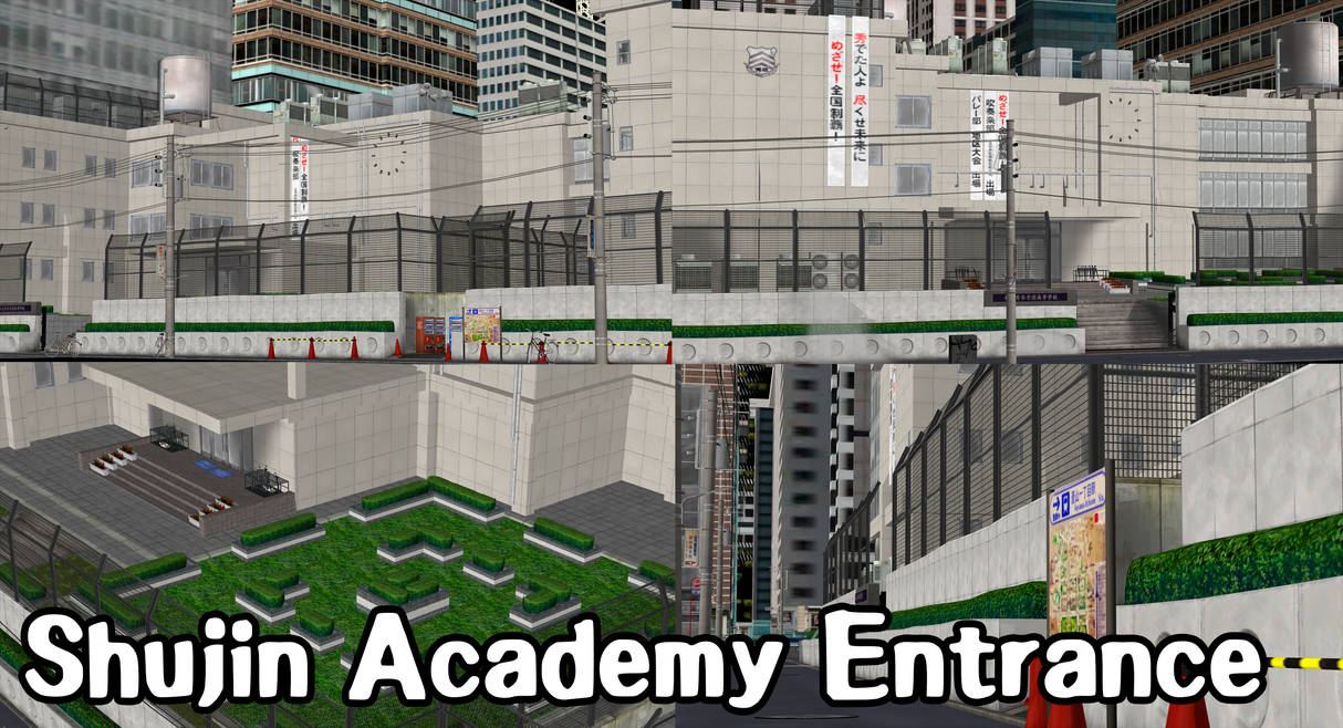 Persona 5: Shujin Academy Entrance [XPS](DL) by necroalx on DeviantArt