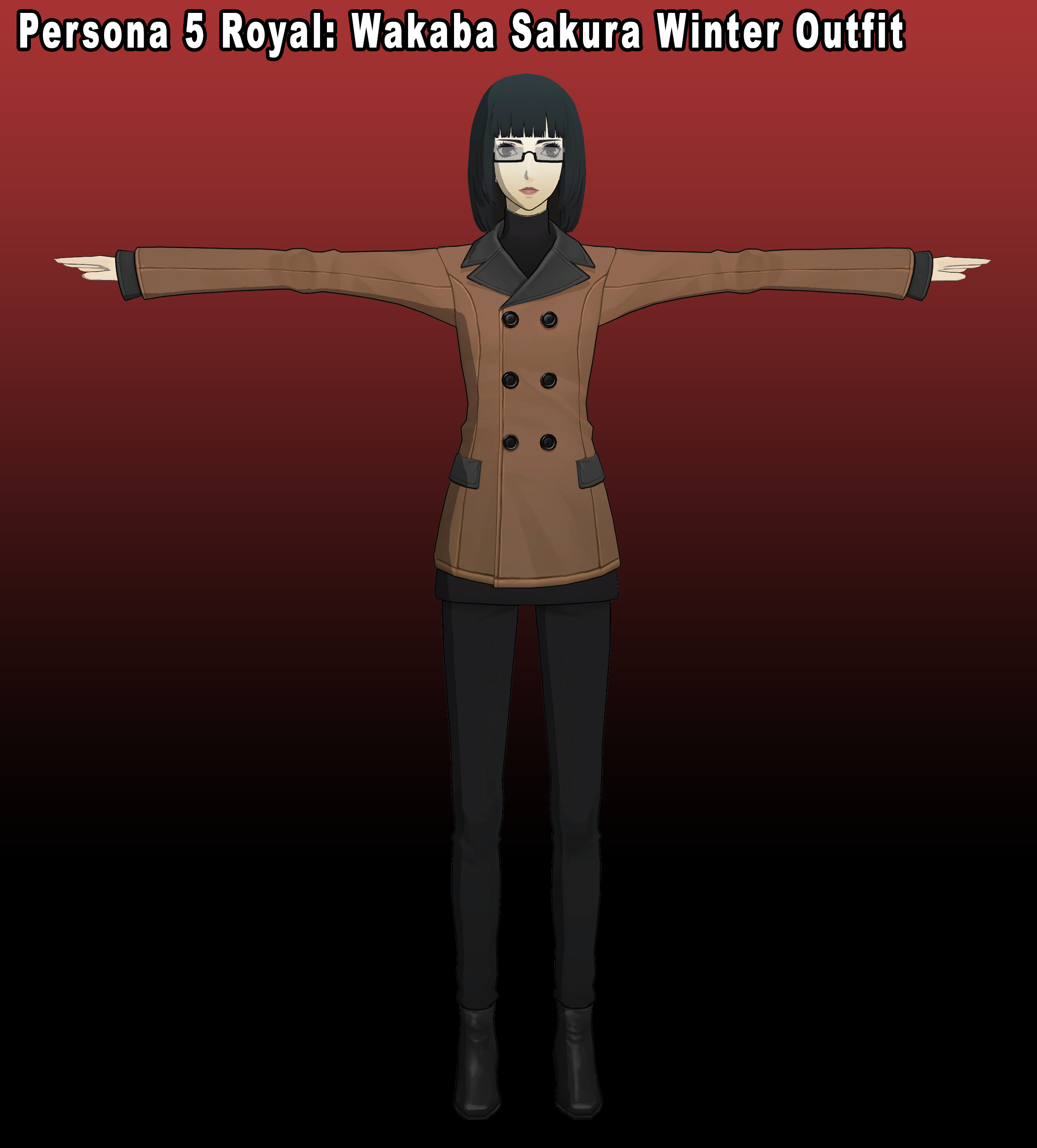 Persona 5 Royal Wakaba Sakura Winter [XPS/FBX] by necroalx on DeviantArt