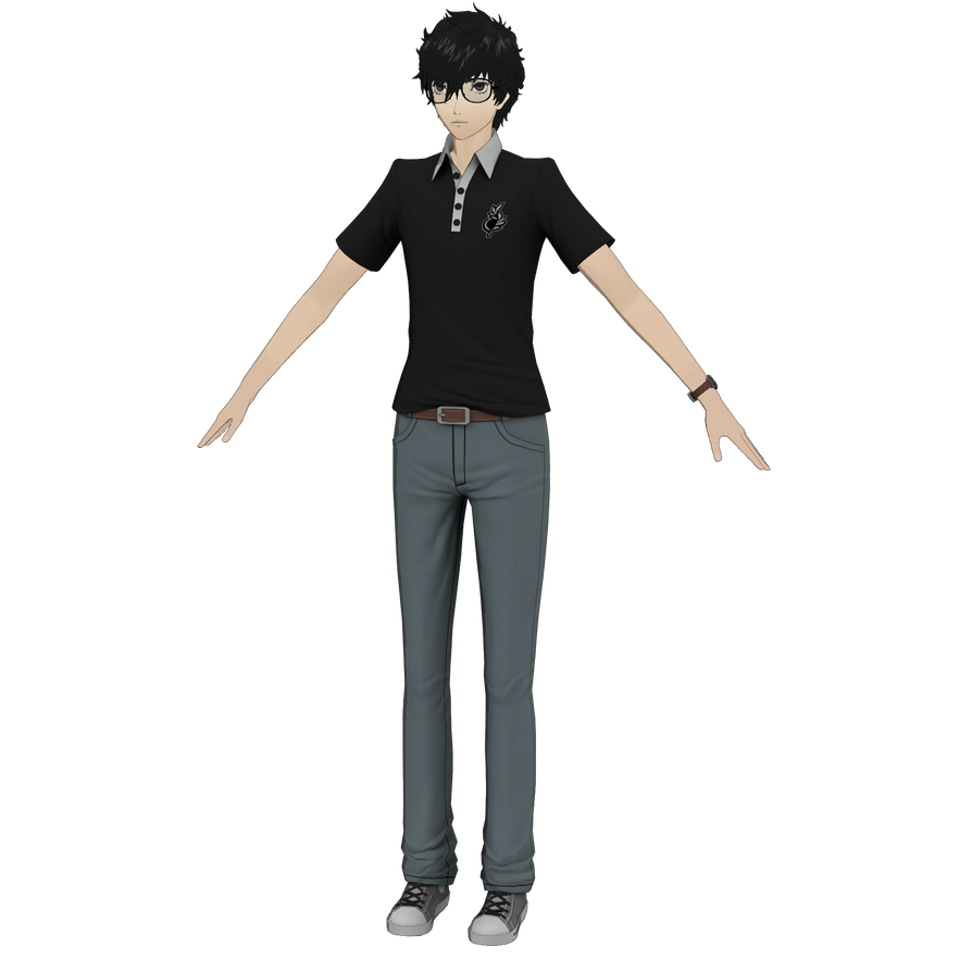 Persona 5 Scramble Ren Casual Outfit [FBX/XPS] by necroalx on DeviantArt