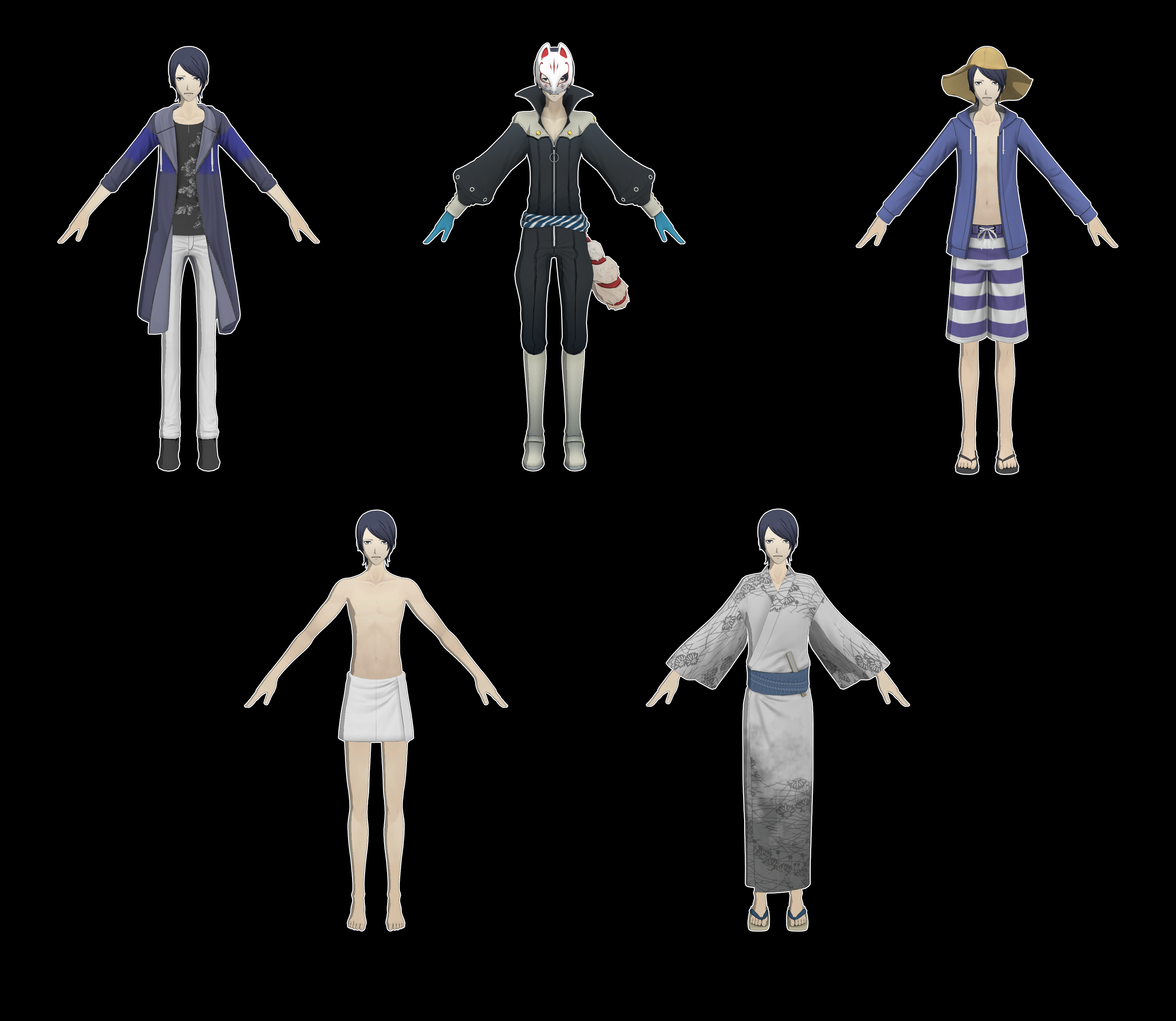 Persona 5 Scramble - Fox model pack [XPS/FBX] by necroalx on DeviantArt