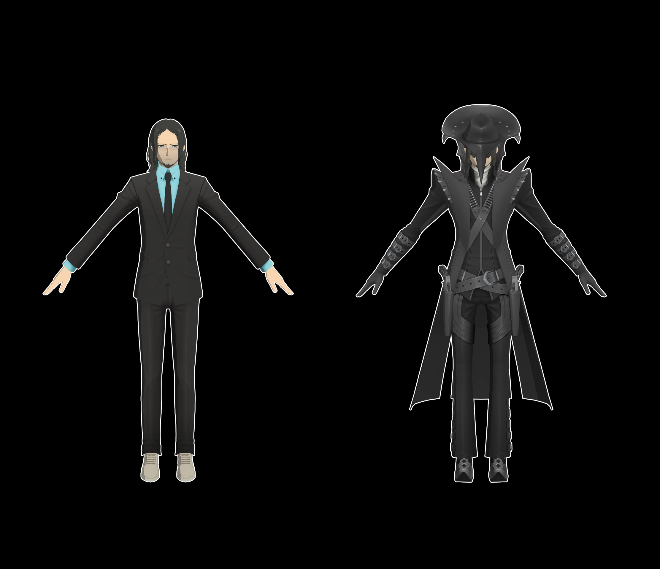 Persona 5 Scramble Zenkechi/Wolf [XPS/FBX] by necroalx on DeviantArt