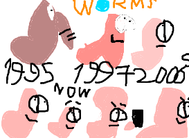 Worms Evolution ( '95 - 2014 ) by ThomasOrionoGamer on DeviantArt