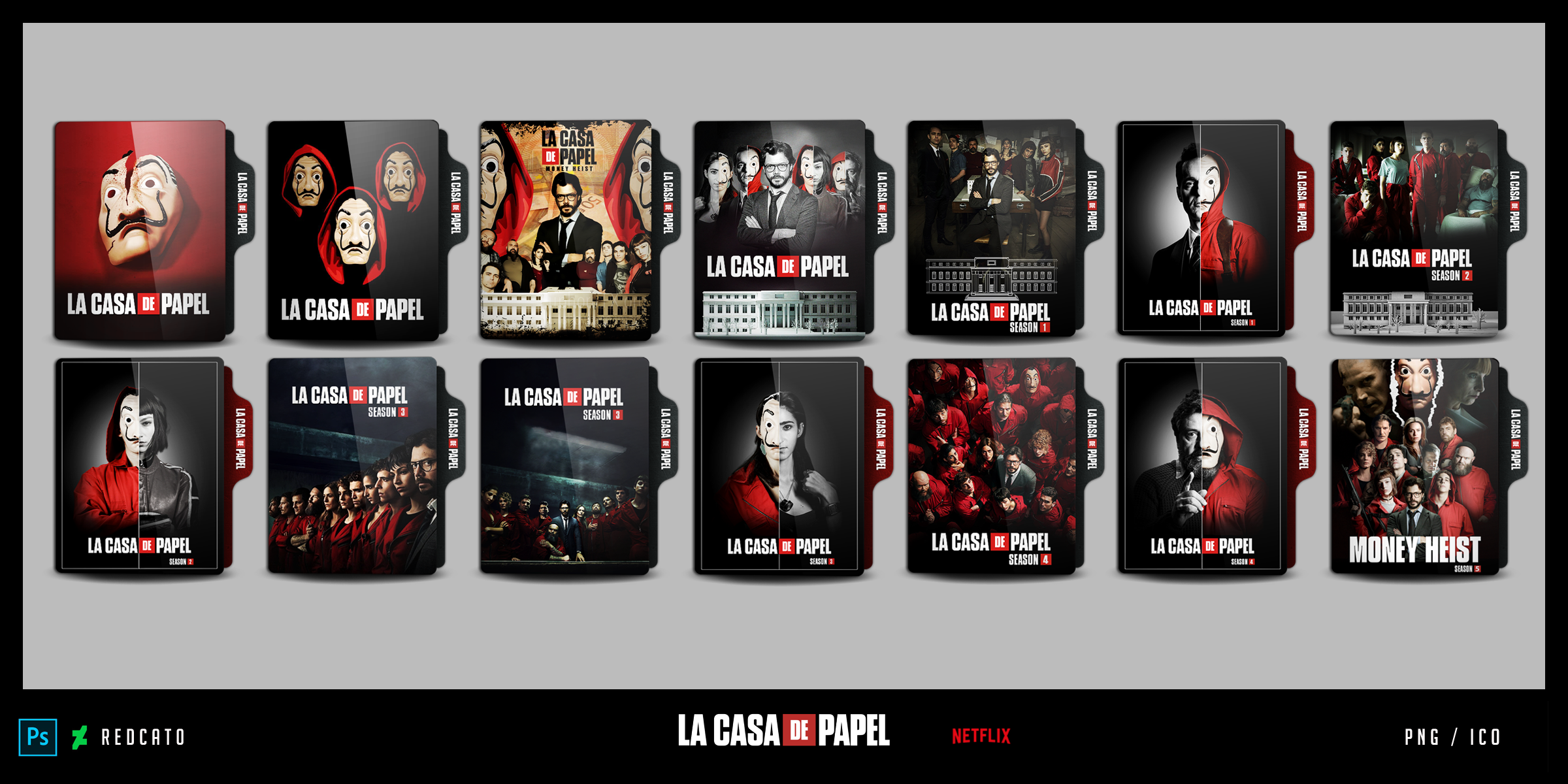 La Casa de Papel Folder Icon by Redcat0 by Redcat0 on DeviantArt