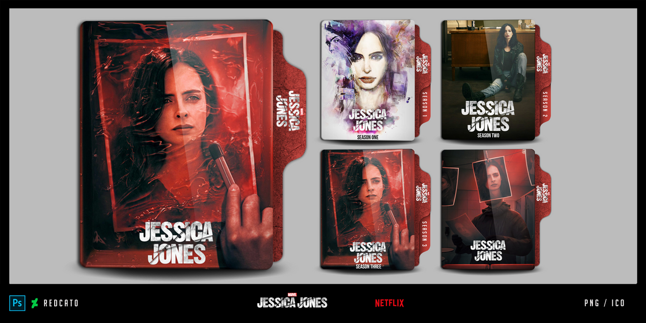 Marvel's Jessica Jones Folder icon by Redcat0 by Redcat0 on DeviantArt