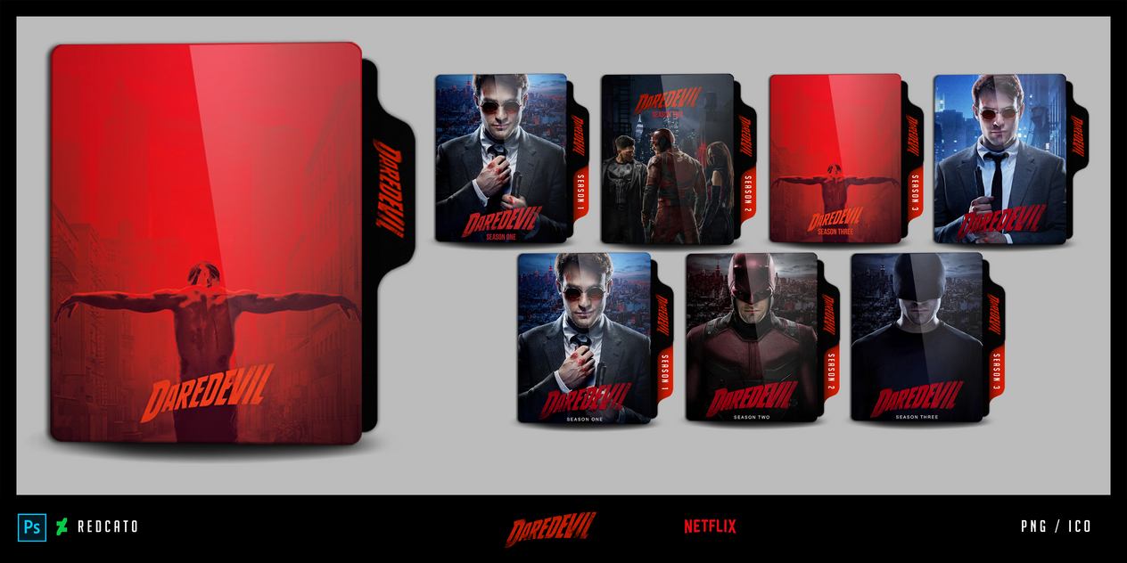 Daredevil Folder icon v1 by Redcat0 by Redcat0 on DeviantArt