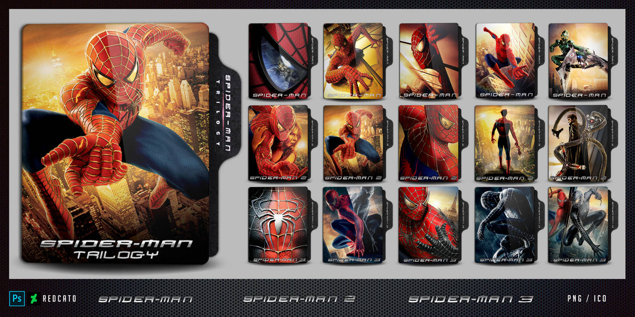 Spider-Man Collection Movie Folder icon by Redcat0 by Redcat0 on DeviantArt
