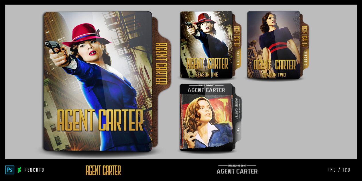 Agent Carter + Movies Folder icon by Redcat0 by Redcat0 on DeviantArt