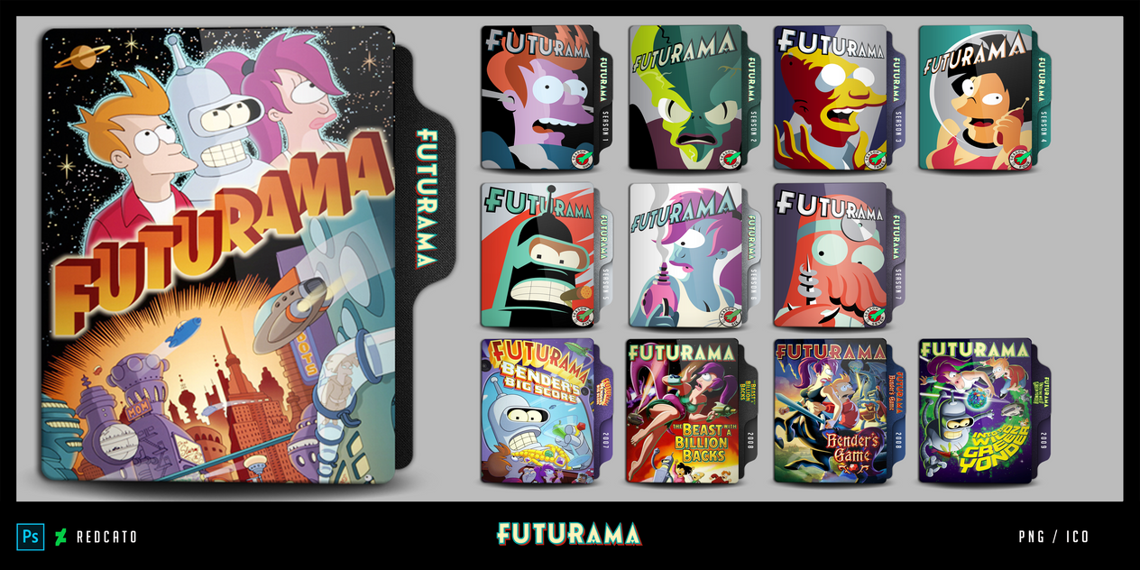 Futurama Folder icon by Redcat0 by Redcat0 on DeviantArt