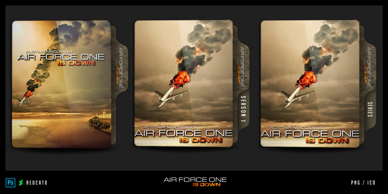 Air Force One in Down Folder icon by Redcat0 by Redcat0 on DeviantArt