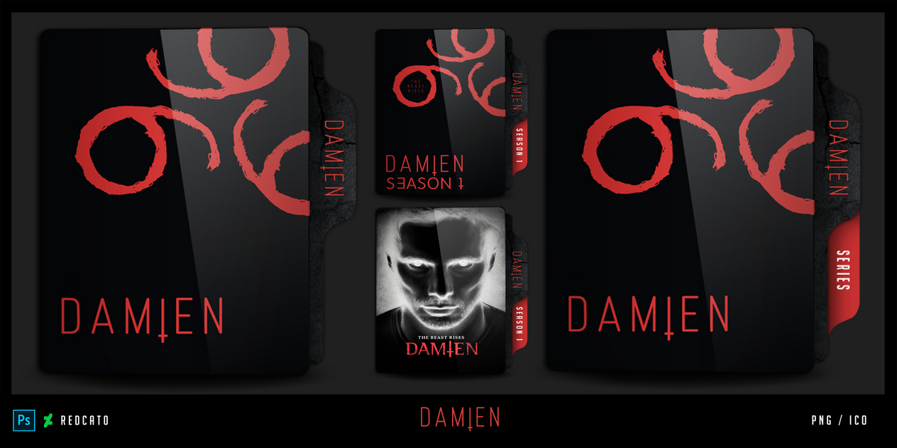 Damien Season 1 Folder icon by Redcat0 by Redcat0 on DeviantArt