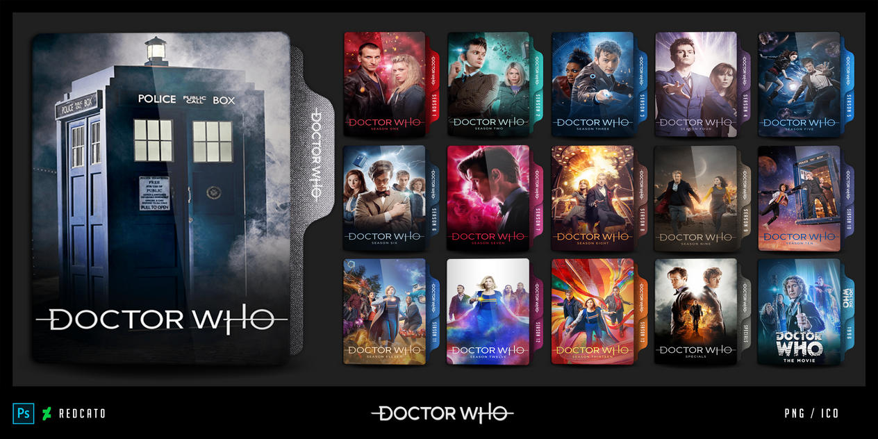 Doctor Who + Movie (1996) Folder icon by Redcat0 by Redcat0 on DeviantArt