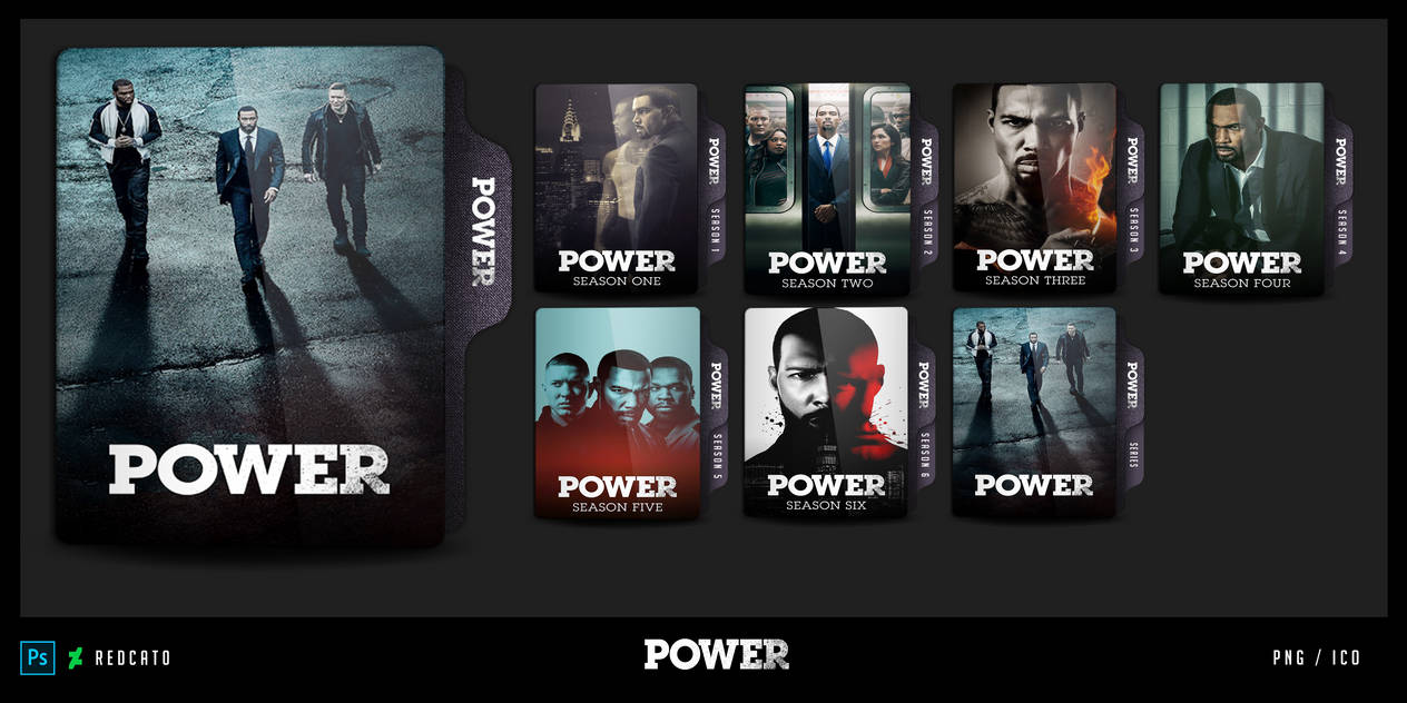 Power [Season 1-6] Folder icon by Redcat0 by Redcat0 on DeviantArt