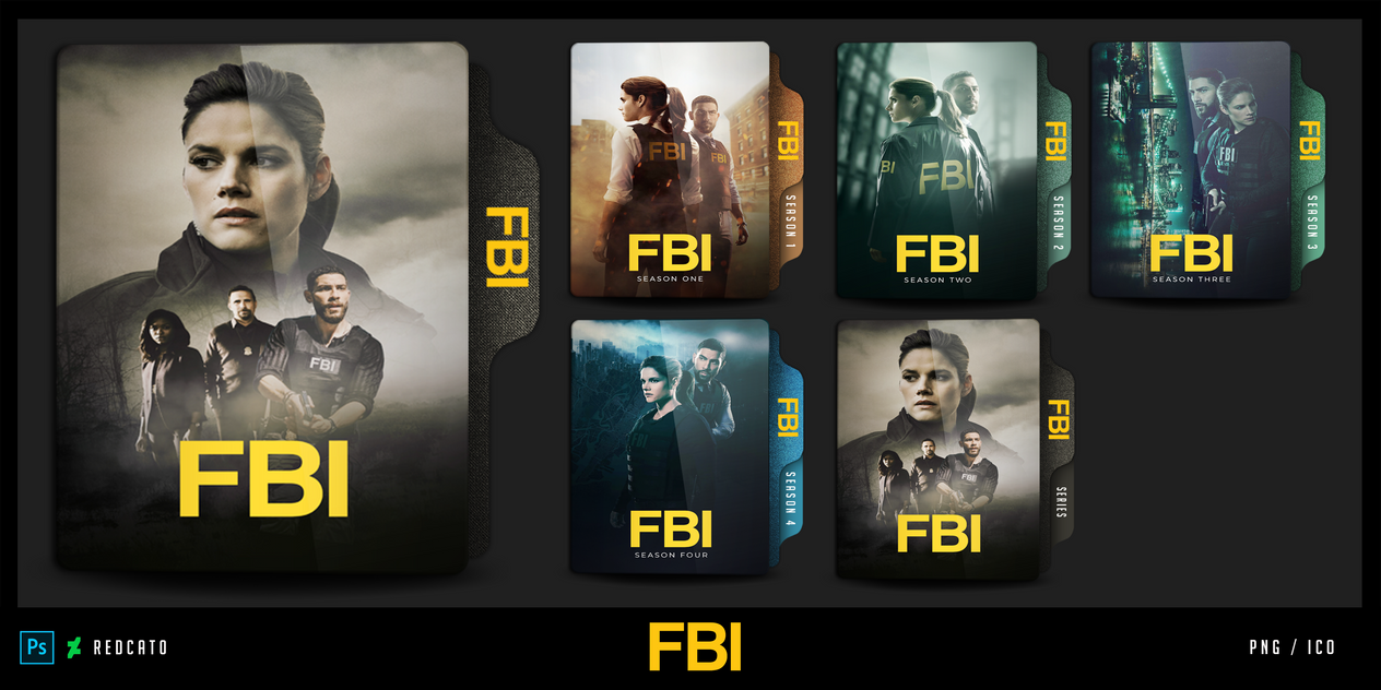 FBI [Season 1-4] Folder icon by Redcat0 by Redcat0 on DeviantArt