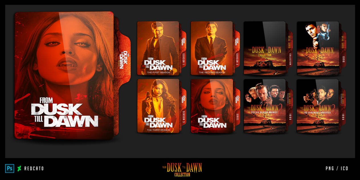 From Dusk Till Dawn The Series + Movie Folder icon by Redcat0 on DeviantArt