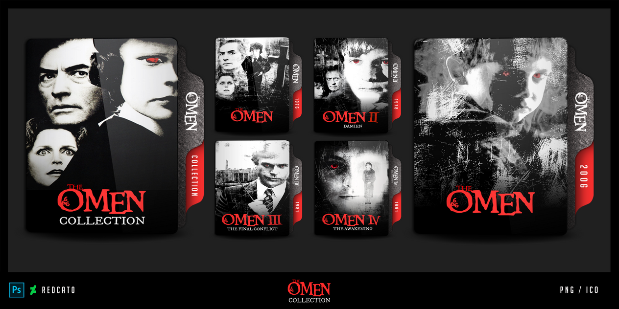 The Omen Movie Collection Folder icon by Redcat0 by Redcat0 on DeviantArt