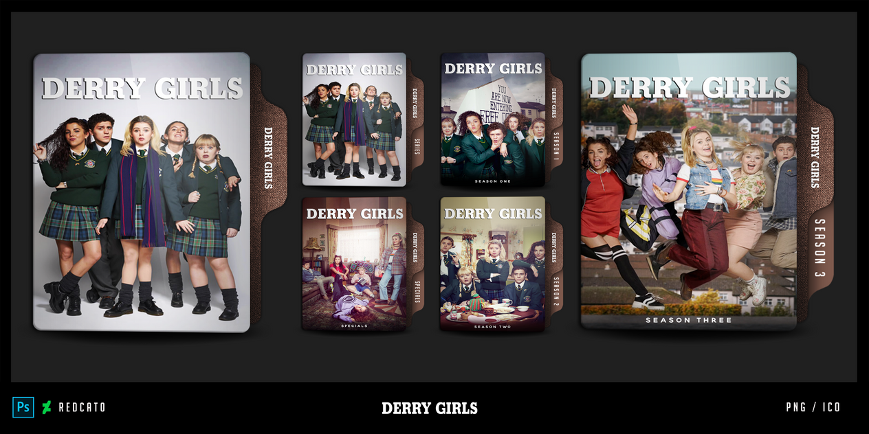Derry Girls (2018) Folder icon by Redcat0 by Redcat0 on DeviantArt
