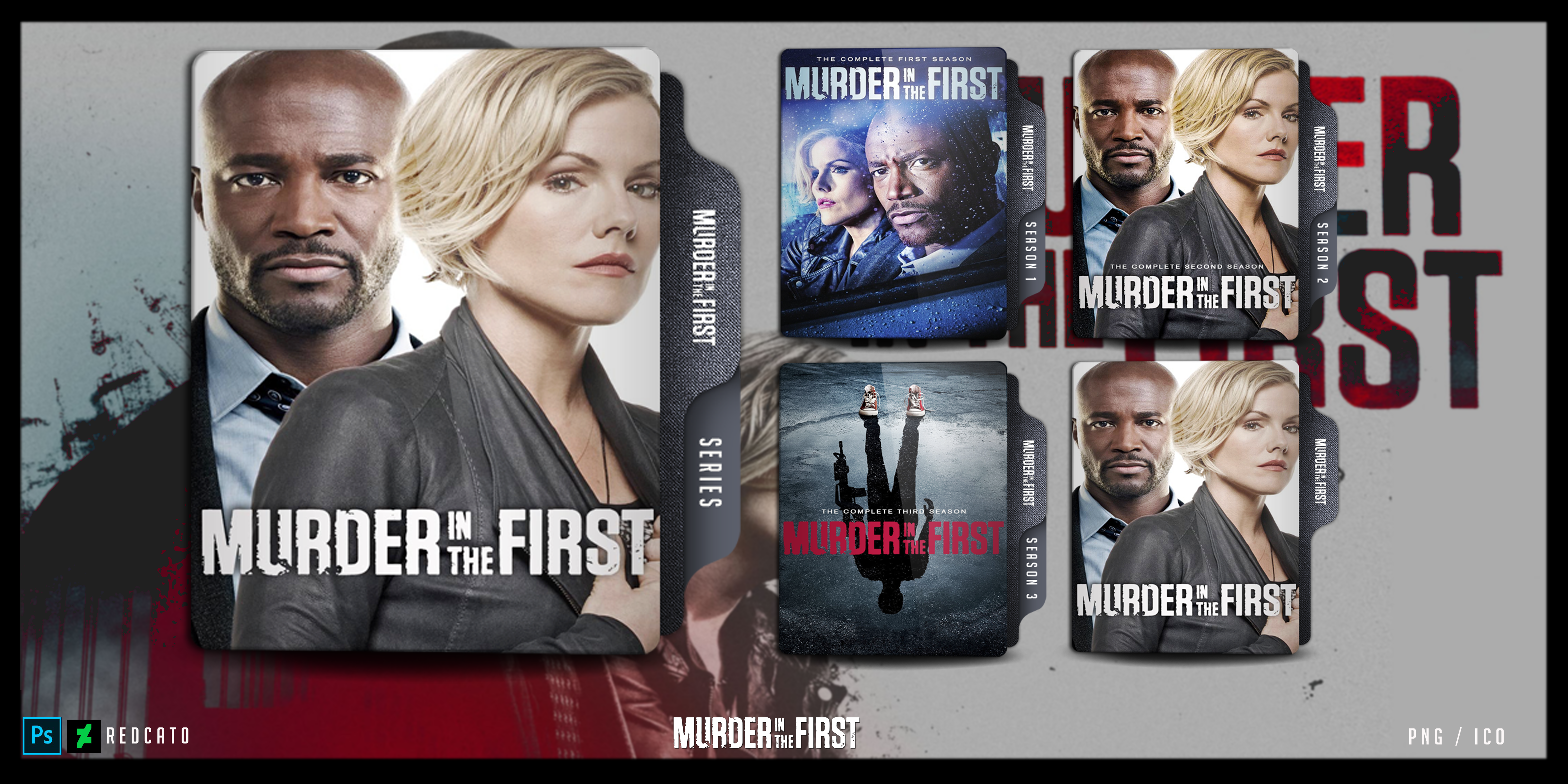 Murder in The First 1-3 Season Folder icon by Redcat0 on DeviantArt