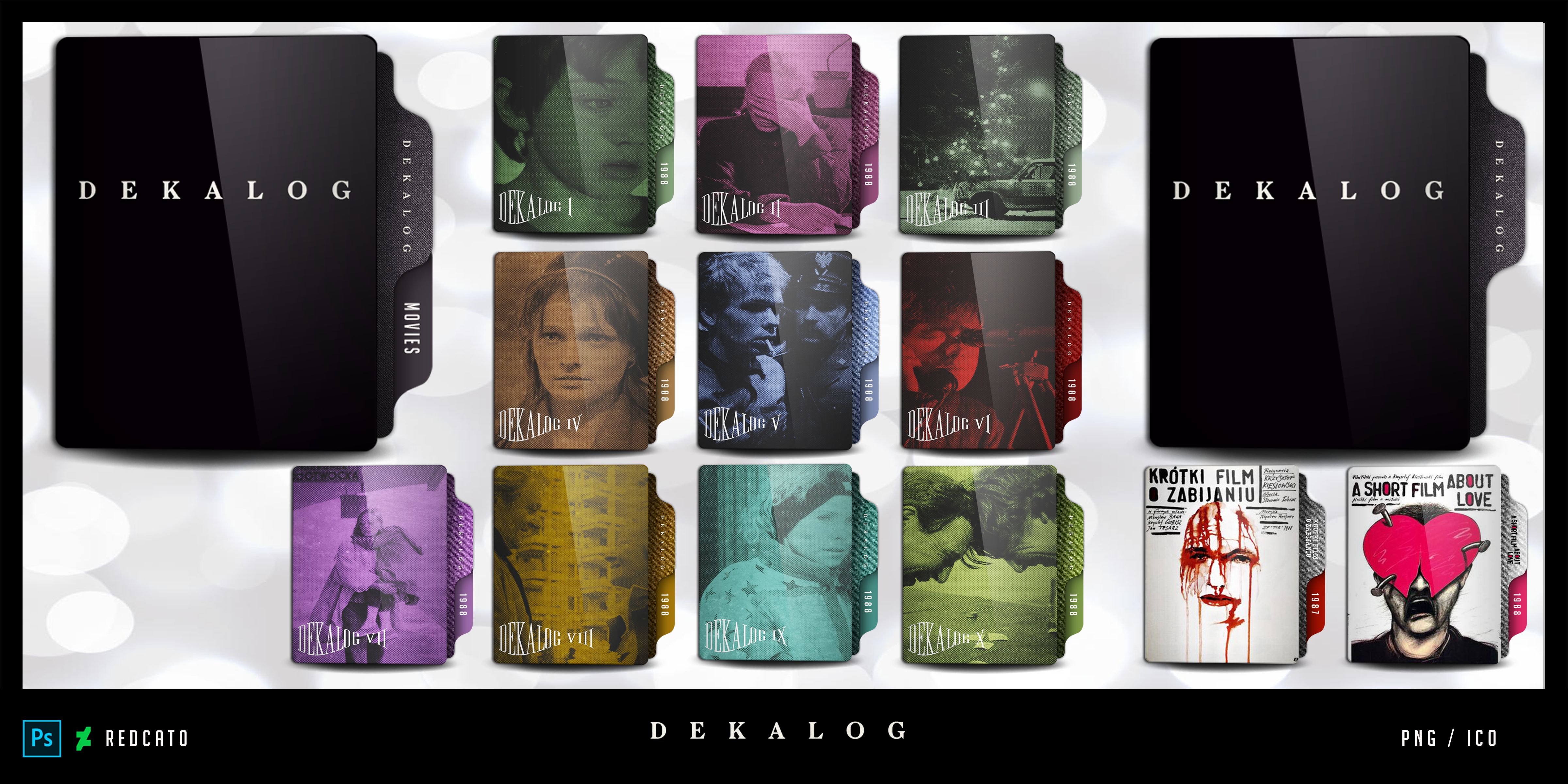 Dekalog + Movie Folder icon by Redcat0 by Redcat0 on DeviantArt