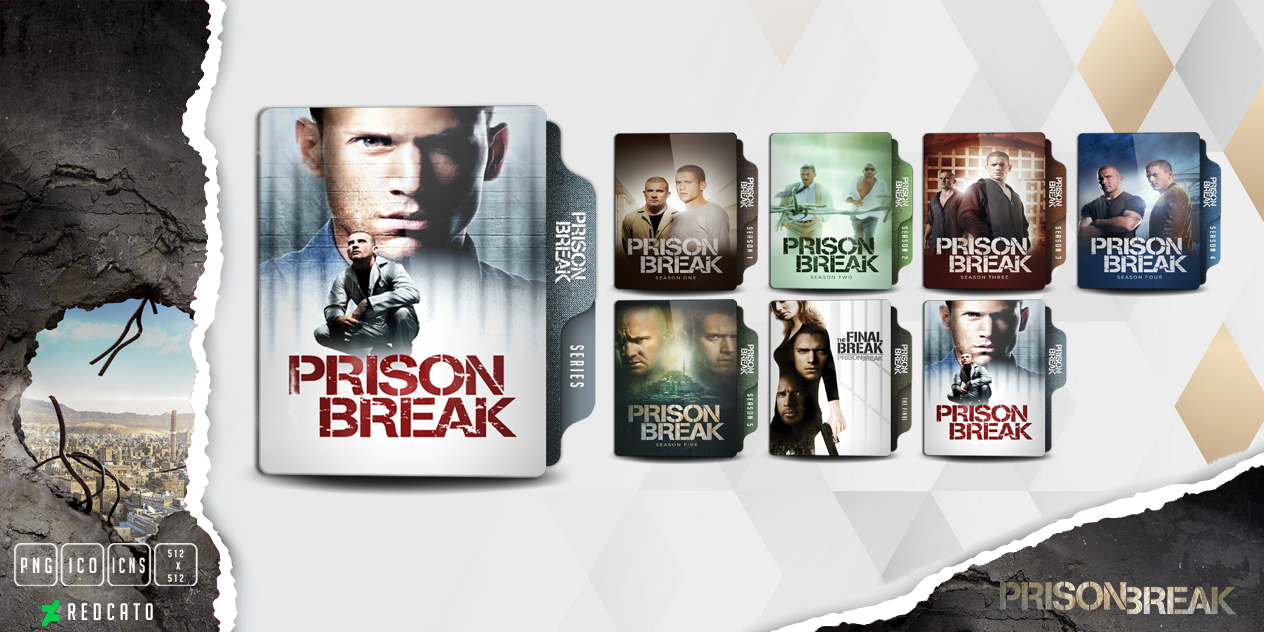 Prison Break (2005) [1-5 Season] Folder icon by Redcat0 on DeviantArt