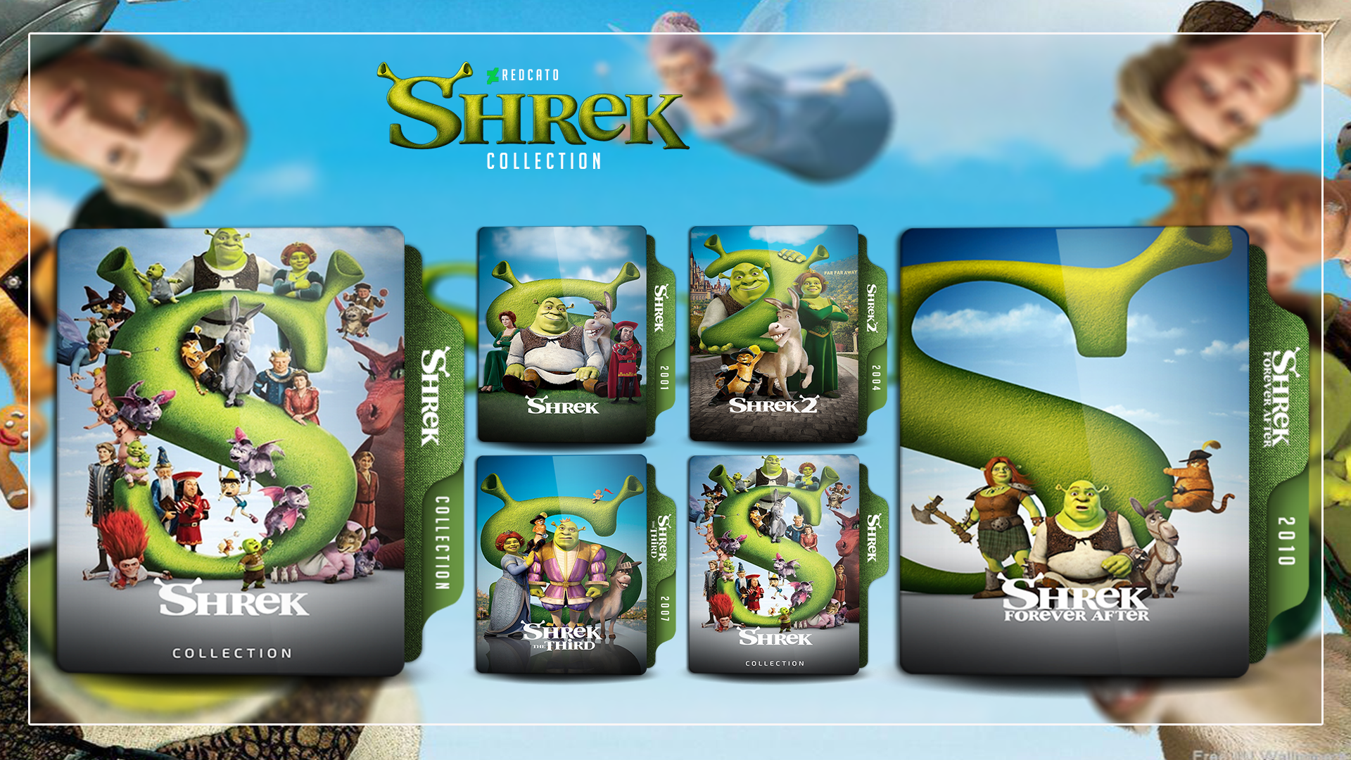 Shrek Collection Movie Folder icon by Redcat0 by Redcat0 on DeviantArt