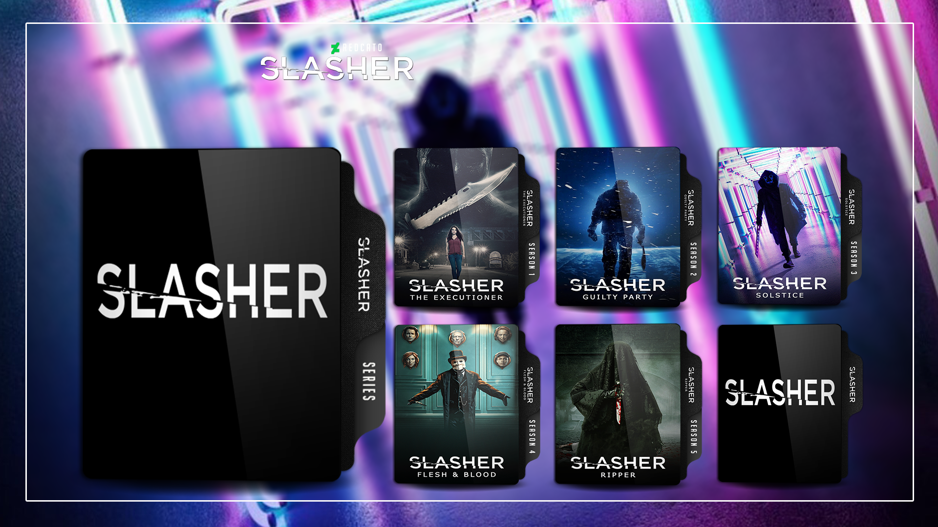Slasher (2016) [Season 1-5] Folder icon by Redcat0 by Redcat0 on DeviantArt