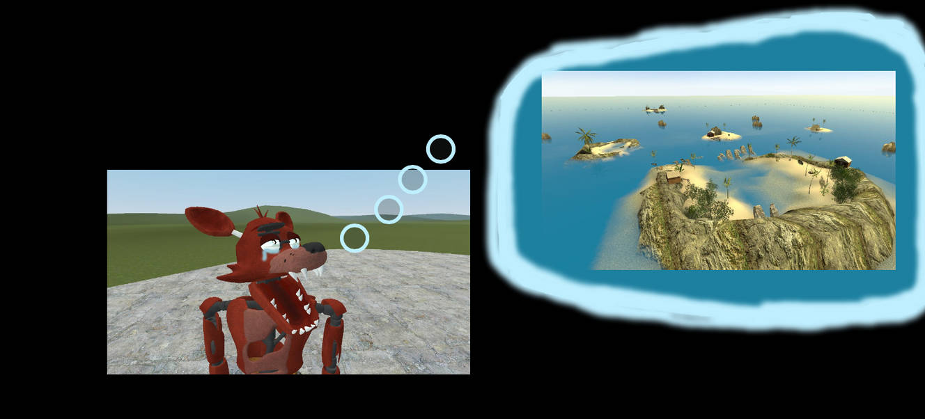 Sad Foxy wants to go to a real pirates cove by Mythicalina on DeviantArt